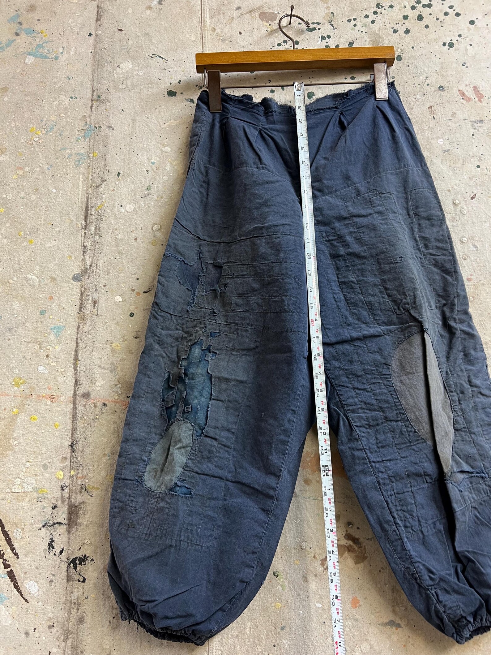 Vintage Japanese Famer’s Sun Fade Boro Patched Monpe Pants #3026 - Etsy