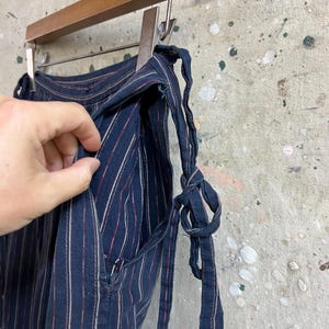 Vintage Japanese Famer’s Stripe Boro Patched Monpe Pants #3025 - Etsy
