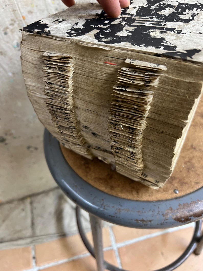 Antique Japanese Calligraphy Accounts Book Meiji Era Over 100 Years Ago ...