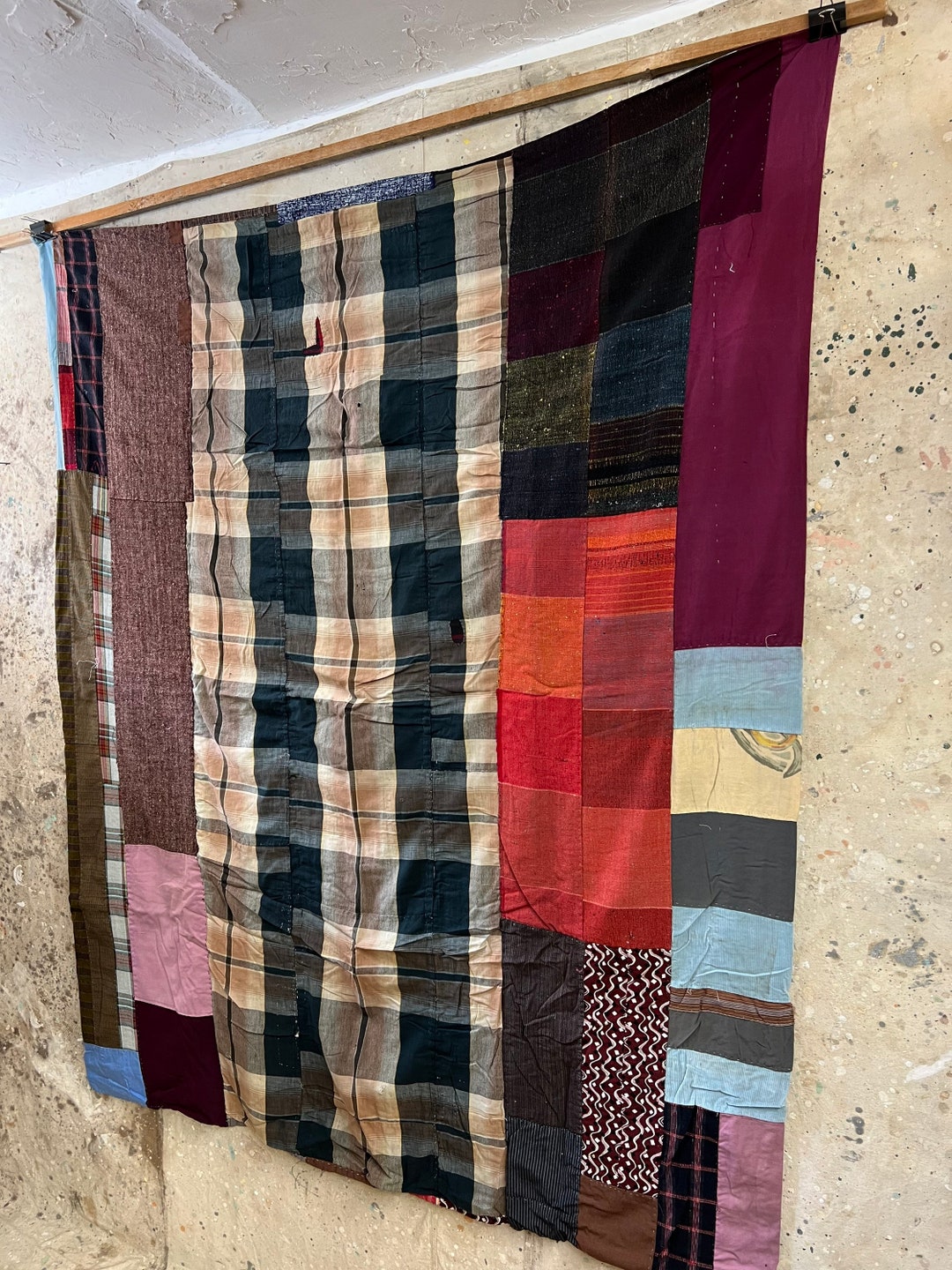 Vintage Japanese Patched Rag #549 - Etsy