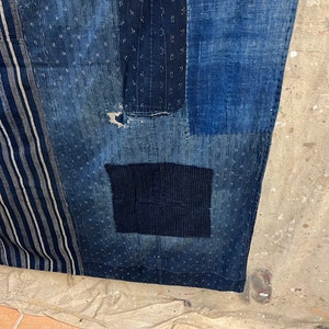 Vintage Japanese Indigo Dyed Boro Rug 1239 - Etsy