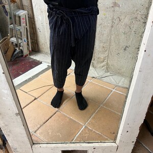 Vintage Japanese Famer’s Stripe Boro Patched Monpe Pants #3025 - Etsy