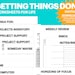 Printable GTD Worksheets Starter Bundle | PDF Digital Download | Letter ...