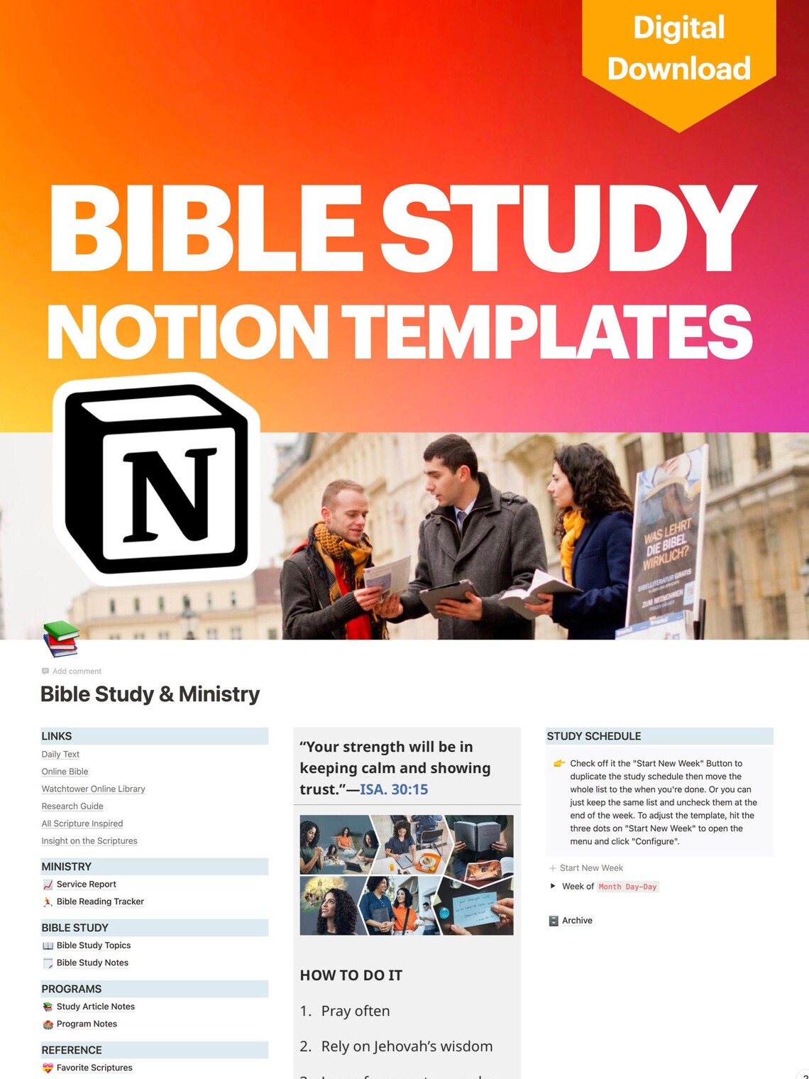 Notion Bible Study Template