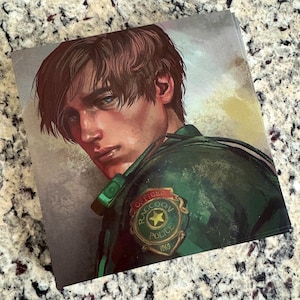 Leon Kennedy Raccoon City 1998 Mini Art Print - Etsy