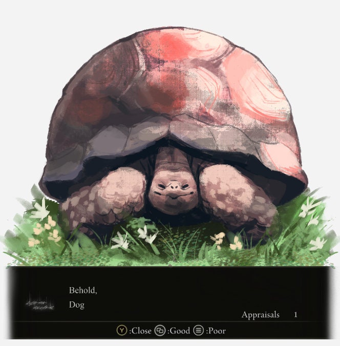 Behold Dog Elden Ring Meme Vinyl Sticker - Etsy Canada