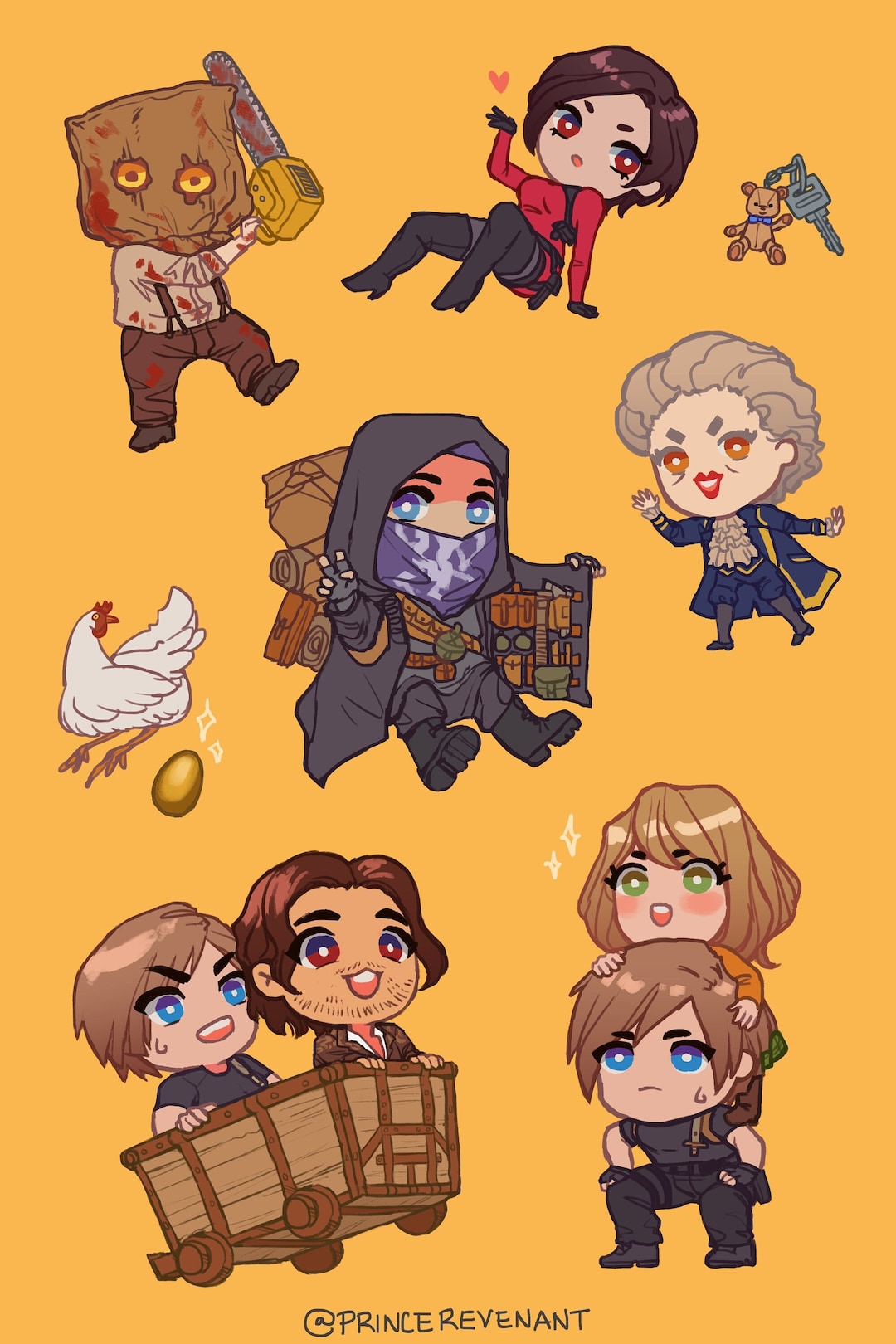 RE4 Kiss-cut Vinyl Sticker Sheet - Etsy