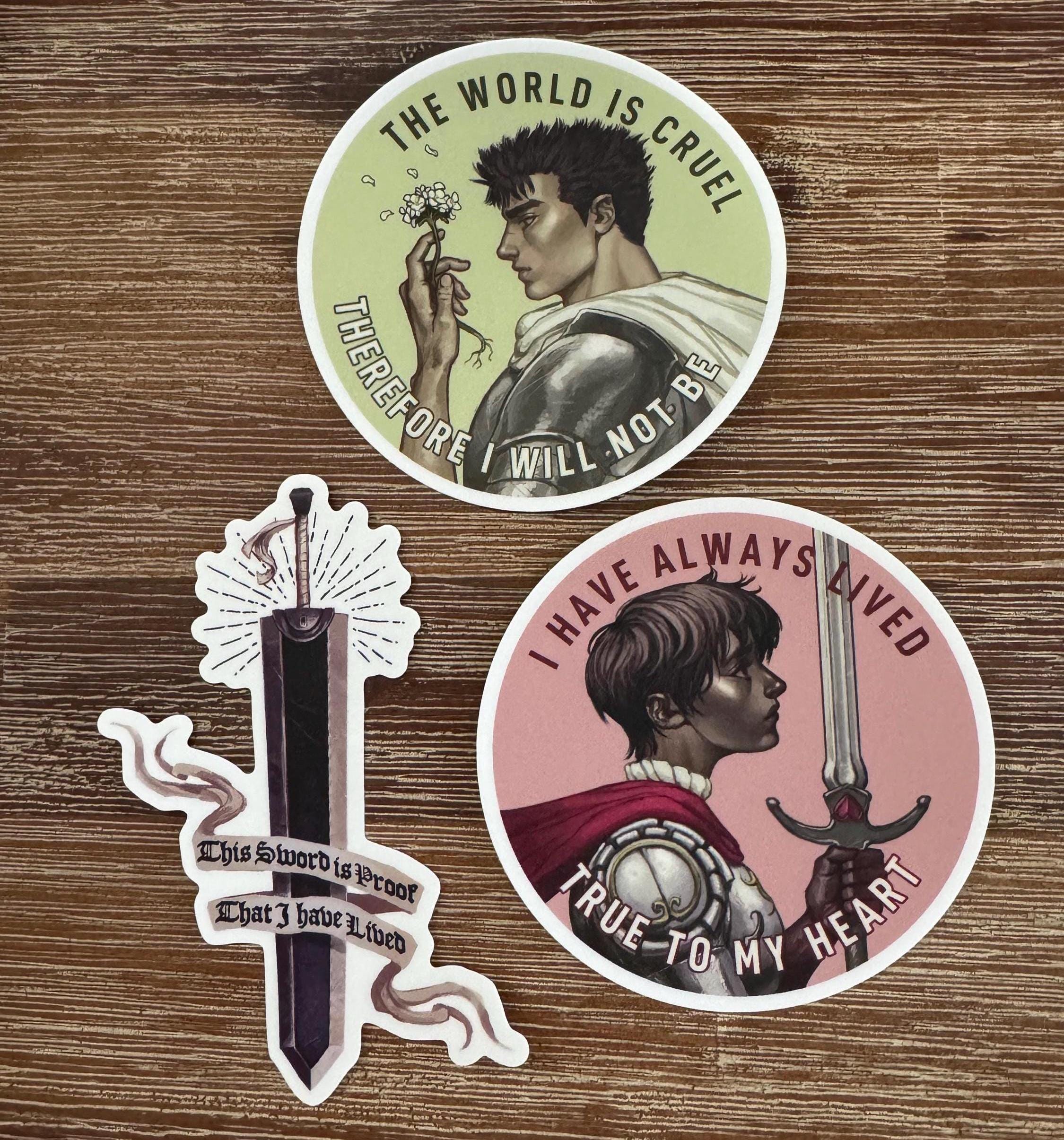 Berserk Vinyl Stickers - Etsy