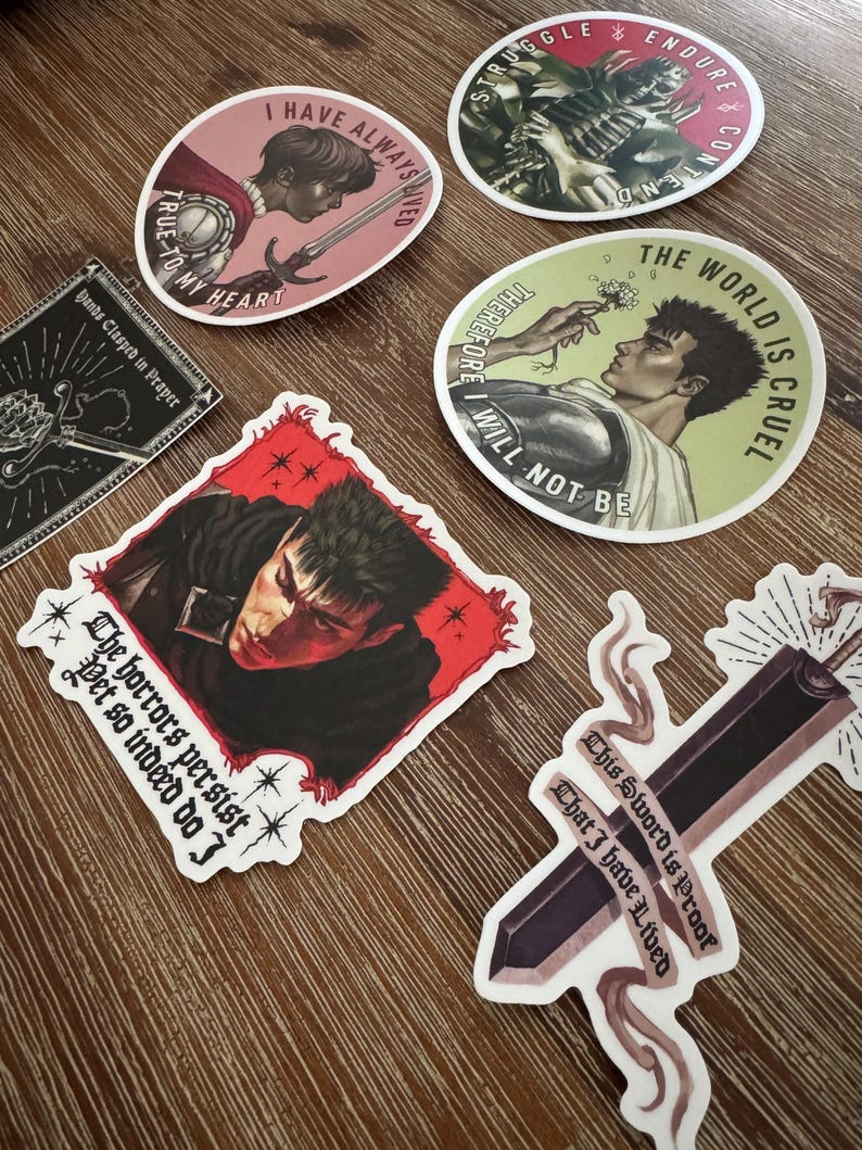 Berserk Vinyl Stickers - Etsy