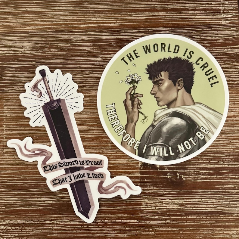 Berserk Vinyl Stickers - Etsy