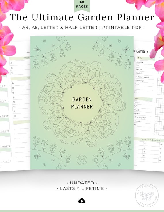 Garden Planner Printable Vegetable & Flower Garden Journal | Etsy