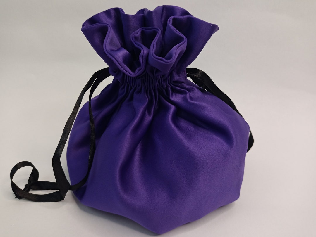 Purple Drawstring Pompadour Bag Rococo Regency Gothic Wedding Pouch - Etsy