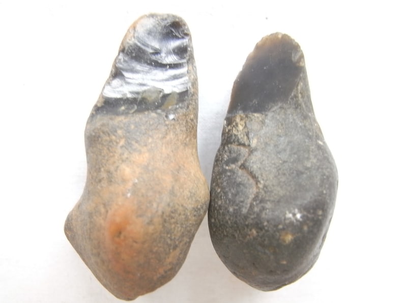 Paleolithic Flint Stone Two Pieces Small Tool Authentic - Etsy UK