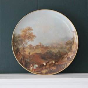 Vintage Pickard Ceramic Platter Hand Decorated With Country Scene - Etsy