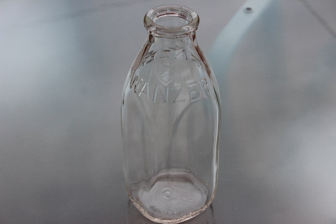 Vintage Wanzer Milk Bottle - Etsy