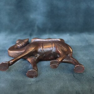 Vintage Patina Copper Toned Standing Camel Figurine Statue - Etsy