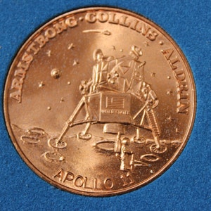 Apollo 11 Man's First Moon Landing July 20 1969 Commemorative Coin in ...