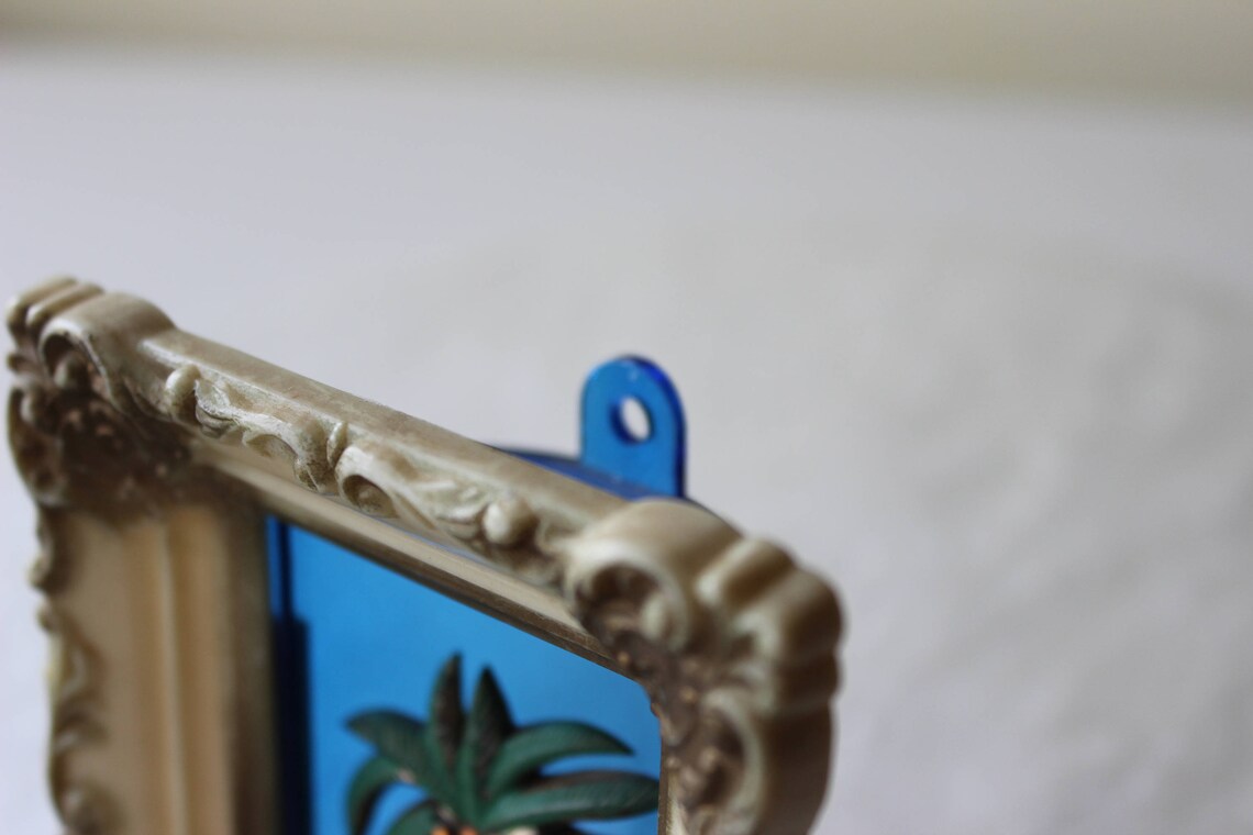 Tropical Deco Plastic Framed Palm Tree | Etsy