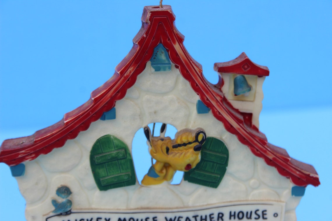 1950's Mickey Mouse Weather House Vintage Plastic - Etsy