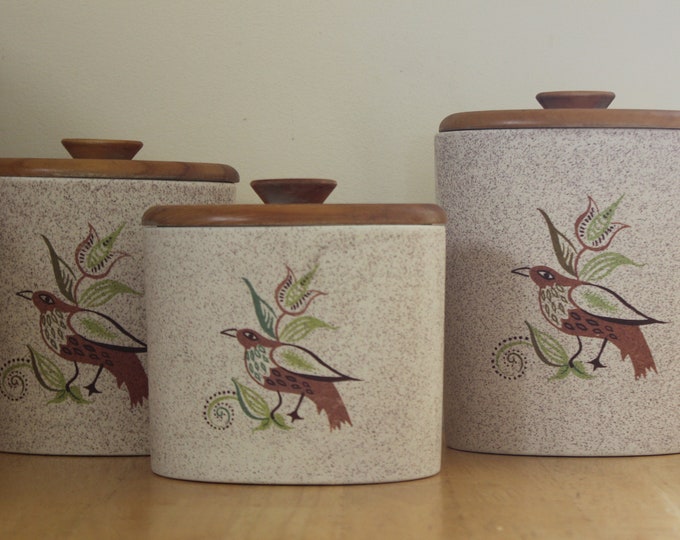 Barbara Willis Pottery 3 Piece Set of Ceramic Canisters - Etsy