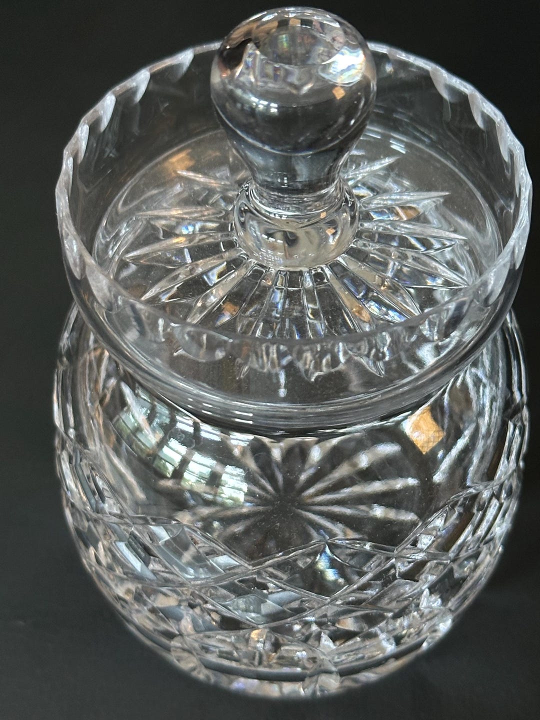 Cartier Signed Crystal Biscuit/candy Jar - Etsy