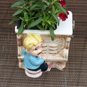Nancy Pew Piano Man Musical Planter - Etsy