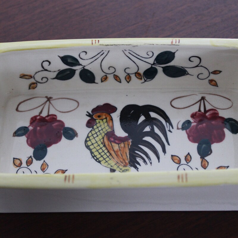 Rooster and Roses - Etsy