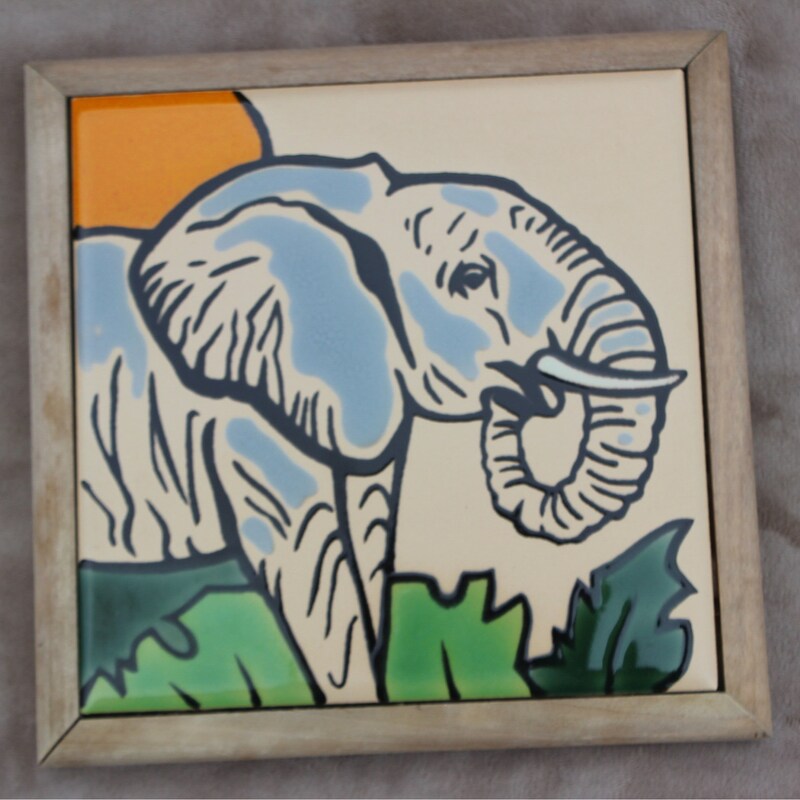 Elephant Tile - Etsy