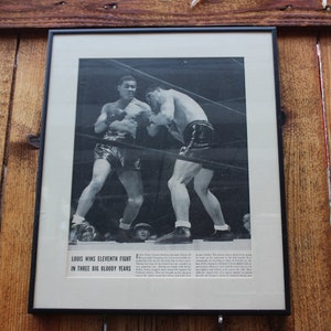 1940's Newspaper Story Joe Lewis Heavyweight Championship Fight 6/20 ...