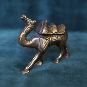 Vintage Patina Copper Toned Standing Camel Figurine Statue - Etsy