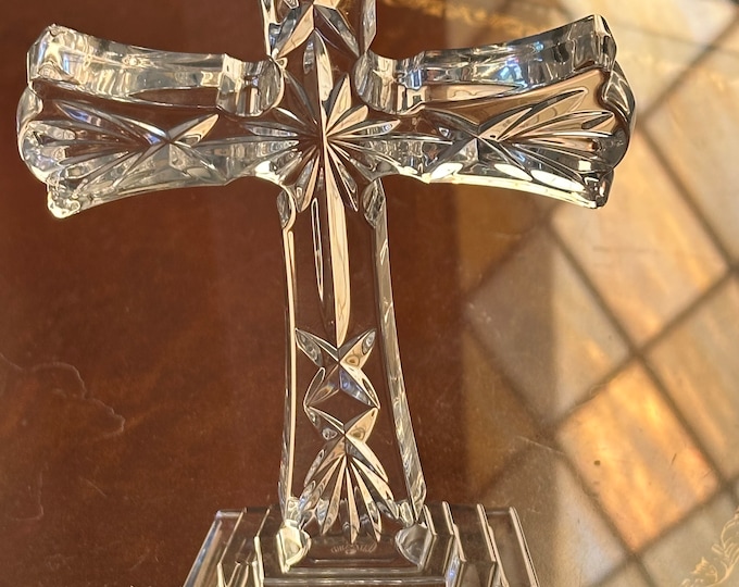 Waterford Standing Crystal Cross - Etsy