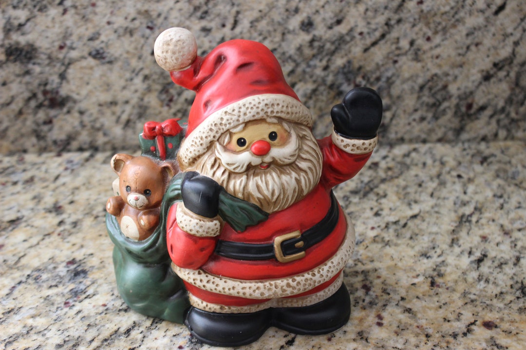 Vintage 1985 Enesco Santa Claus Music Box - Etsy