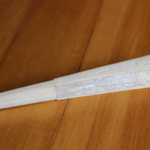Antique Bone Fan With Brass Ring Hold - Etsy