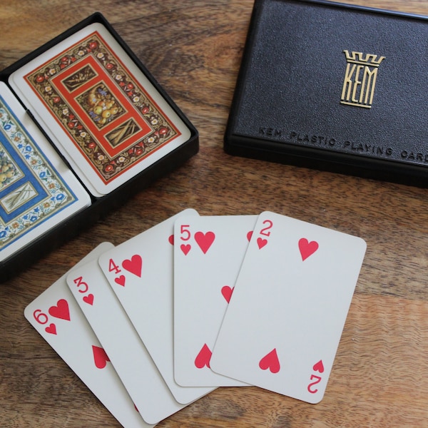 Plastic Playing Cards - Etsy