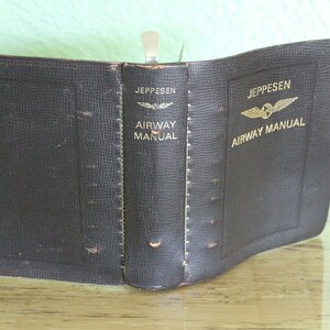 Jeppesen Airway Manual Leather Binder - Etsy