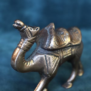 Vintage Patina Copper Toned Standing Camel Figurine Statue - Etsy