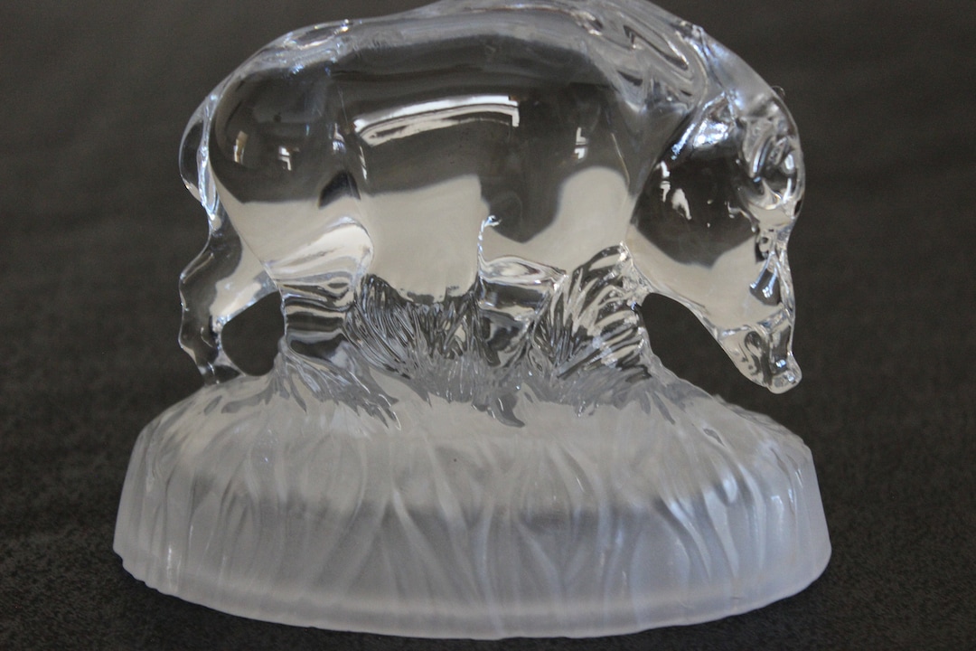 Cristal D’arques Lead Crystal Glass Wild Boar - Etsy