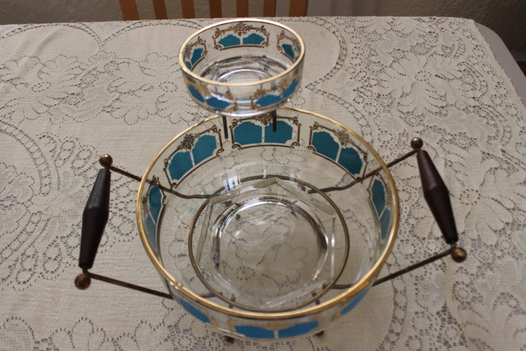 Mid Century Modern Jeanette Glass Chip and Dip - Etsy