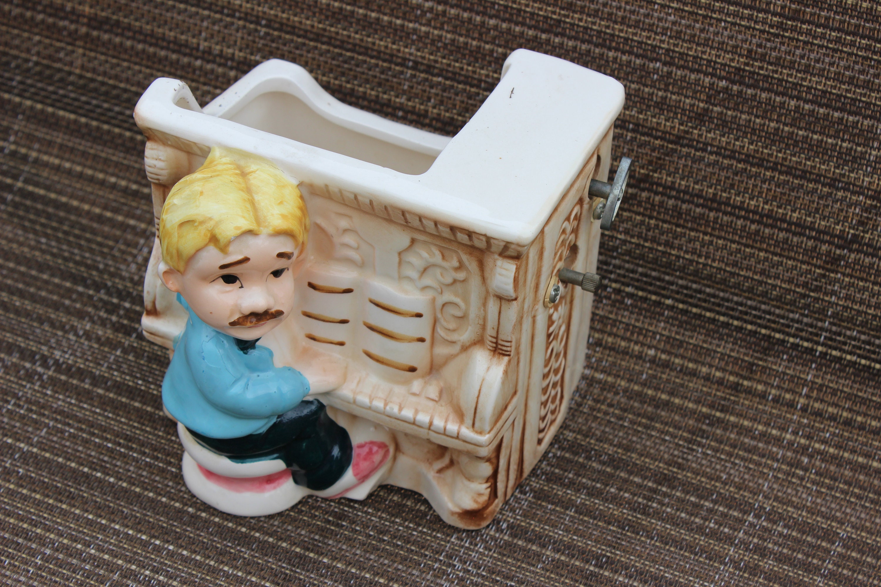 Nancy Pew Piano Man Musical Planter - Etsy