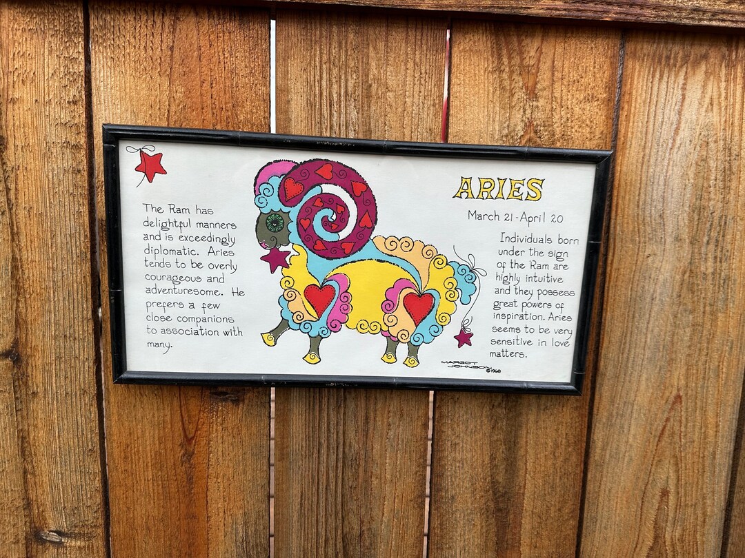 1968 Margot Johnson Aries Print - Etsy