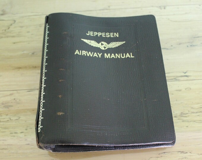 Jeppesen Airway Manual Leather Binder - Etsy