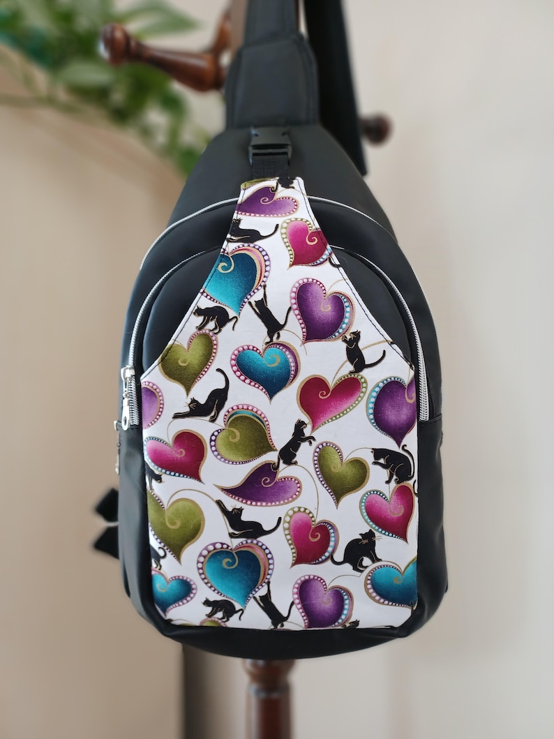 Wayfarer 2.0 (style 2) - Large Unisex Sling Backpack - A Quaint Stitch ...