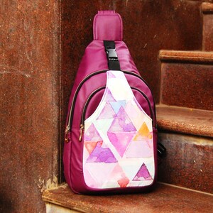 Wayfarer 2.0 (style 2) - Large Unisex Sling Backpack - A Quaint Stitch ...