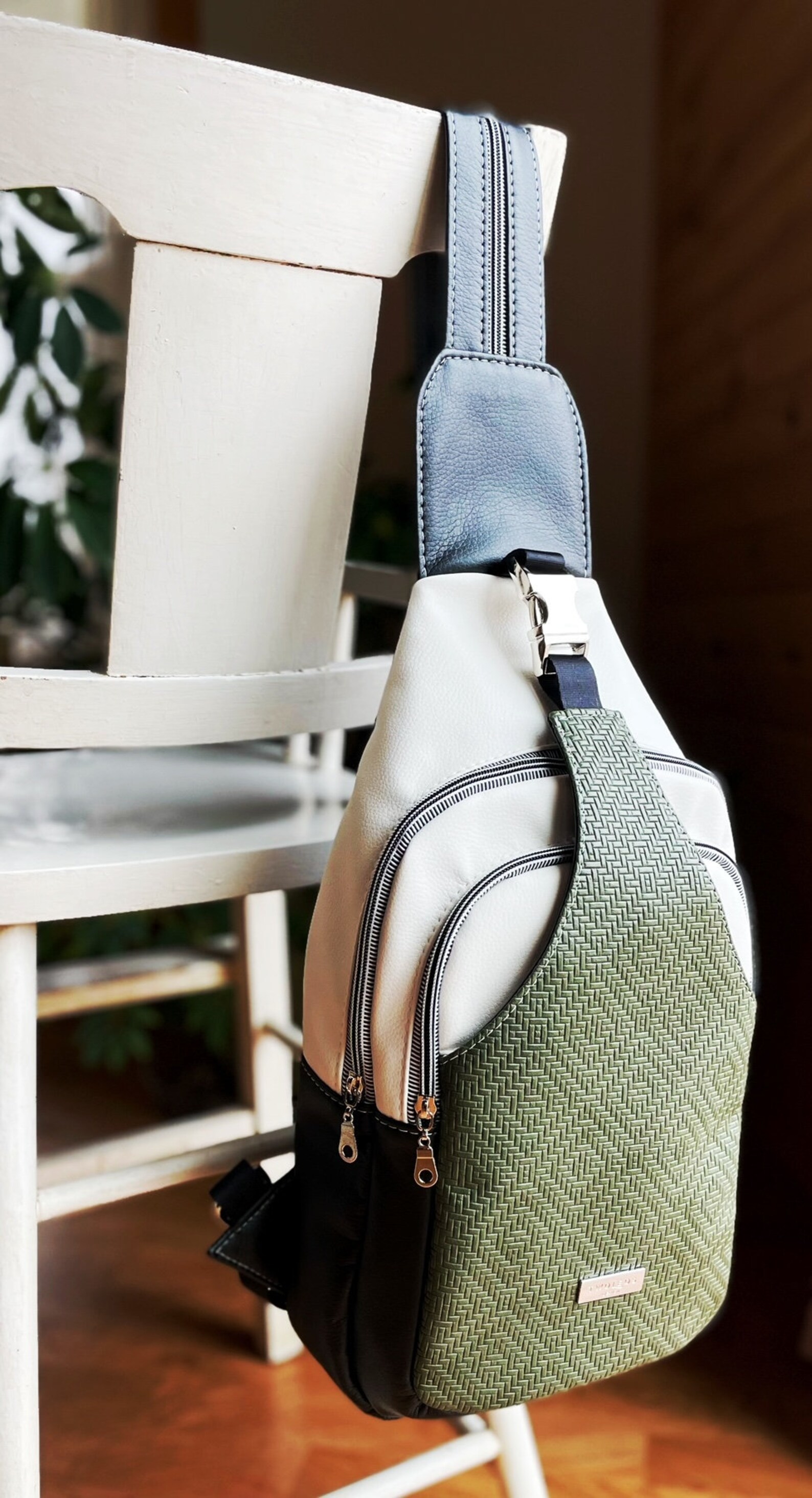 Wayfarer 2.0 (style 2) - Large Unisex Sling Backpack - A Quaint Stitch ...