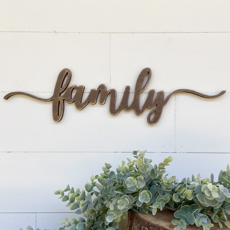 Wood Family Cutout - Etsy