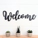 Welcome Word Cutout | Wooden Letters | Welcome Sign | - Etsy
