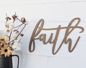 Wooden Faith Sign | Etsy