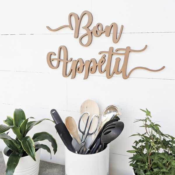 Bon Appetit Sign - Etsy