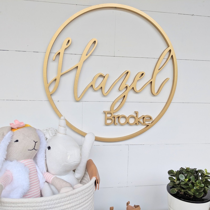 Baby Name Wall Decor - Etsy