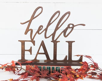 Free Standing Hello Sign - Etsy